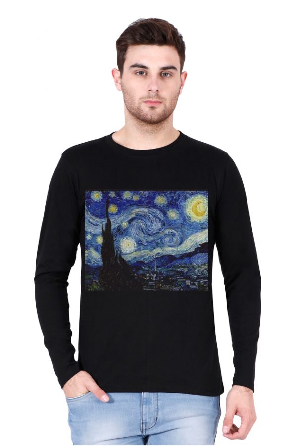 The Starry Night Full Sleeve T-Shirt | Swag Shirts