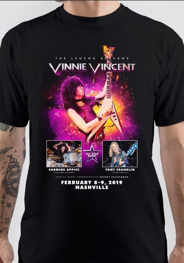 Vinnie Vincent Invasion T-Shirt | Swag Shirts