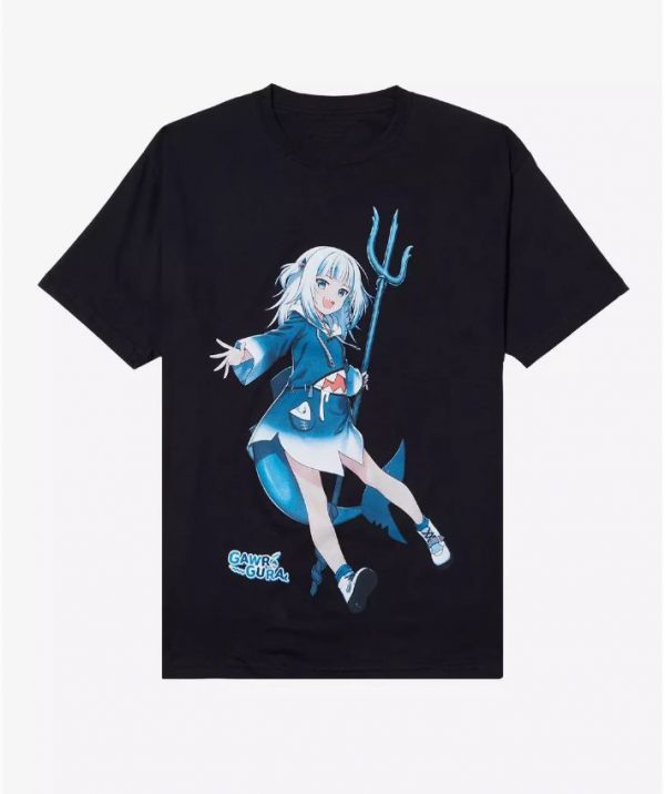 CounterSide X Hololive Myth Gawr Gura T-Shirt | Swag Shirts