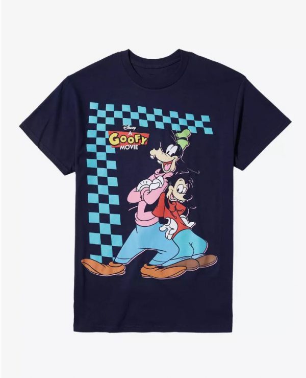 A Goofy Movie Max & Goofy Vintage Checkered T-Shirt | Swag Shirts