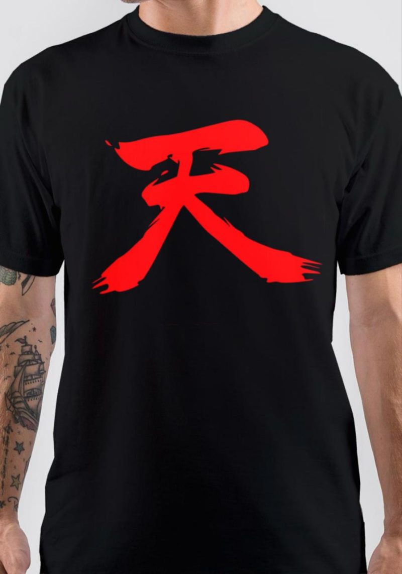 Ten Kanji Red Akuma T-Shirt | Swag Shirts