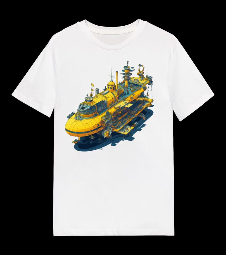 psychedelic style yellow submarine T-Shirt | Swag Shirts
